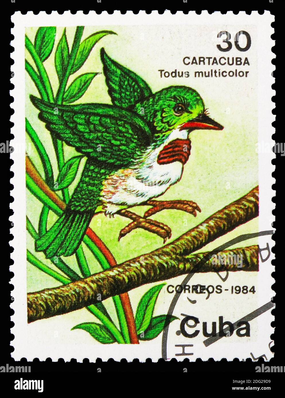 MOSCOW, RUSSIA - OCTOBER 21, 2018: A stamp printed in Cuba shows Cuban ...