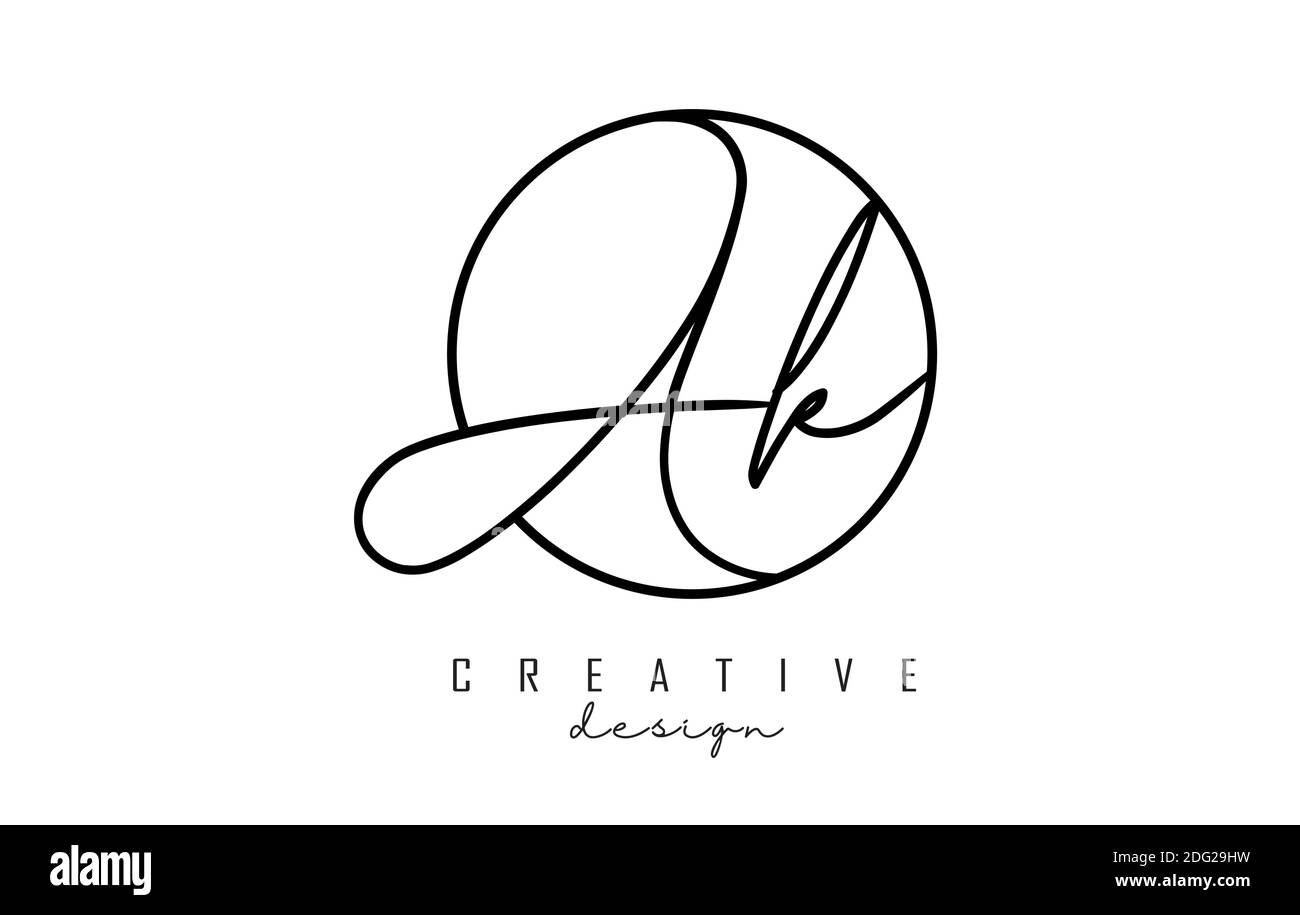 Ak letters Stock Vector Images - Alamy