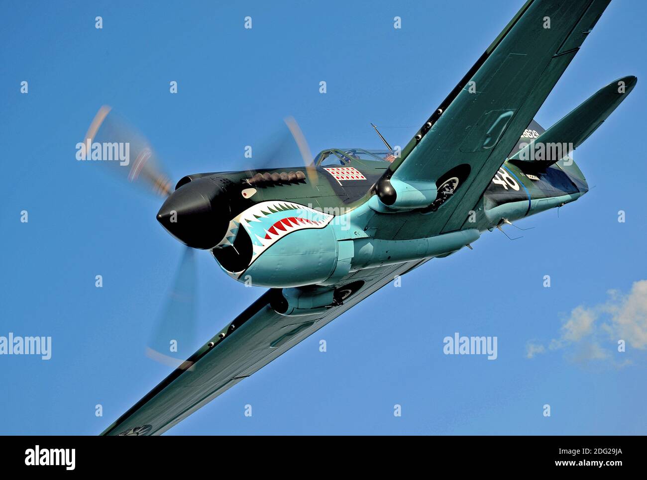 WWII Fighter, Curtiss P-40 Warhawk airplane Stock Photo - Alamy