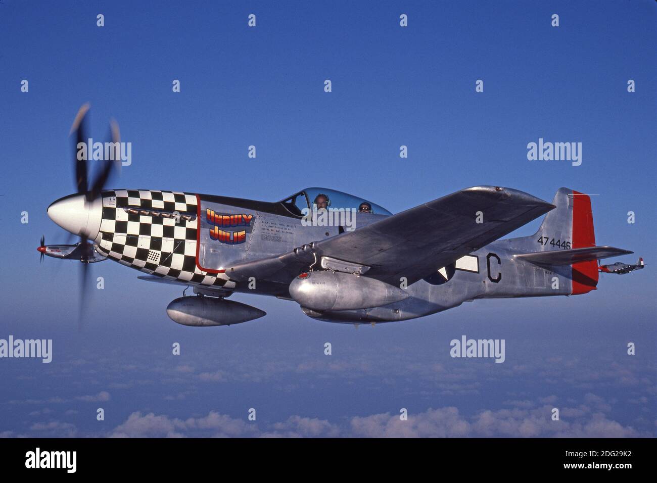 WWII North American P-51 Mustang combat airplane Stock Photo - Alamy