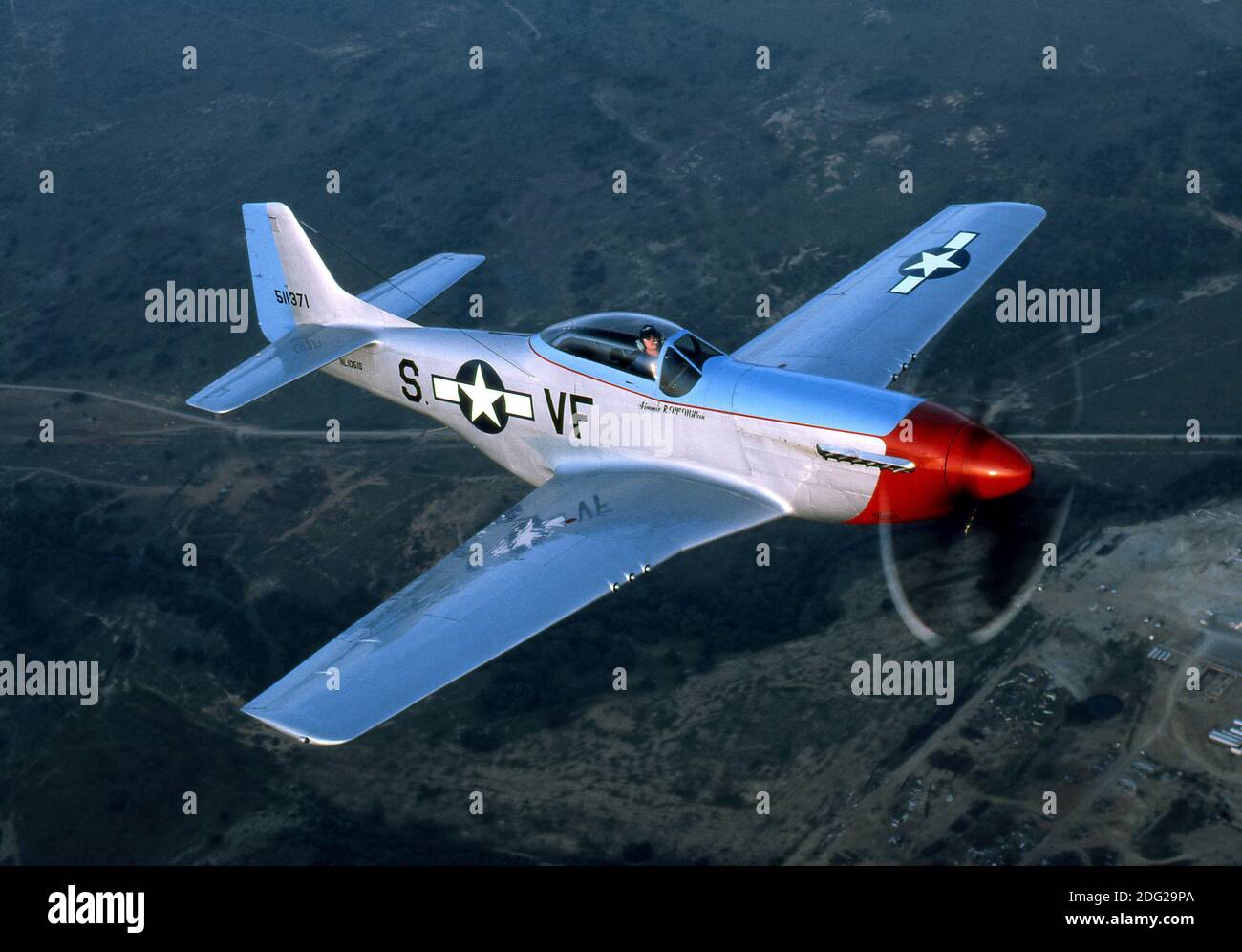 WWII North American P-51 Mustang combat airplane Stock Photo - Alamy