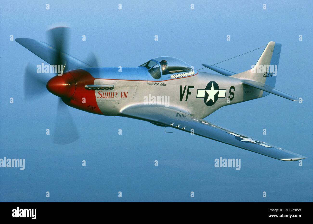 WWII North American P-51 Mustang combat airplane Stock Photo - Alamy