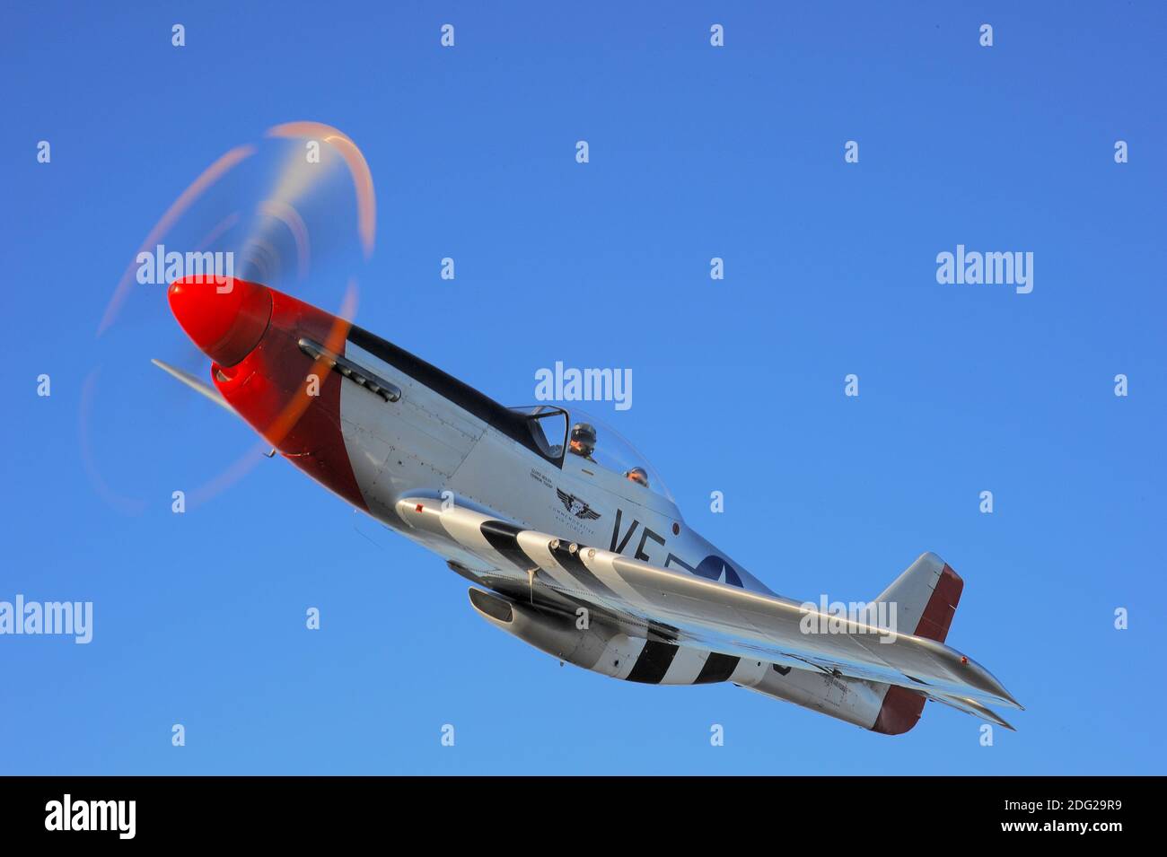 WWII North American P-51 Mustang combat airplane Stock Photo - Alamy