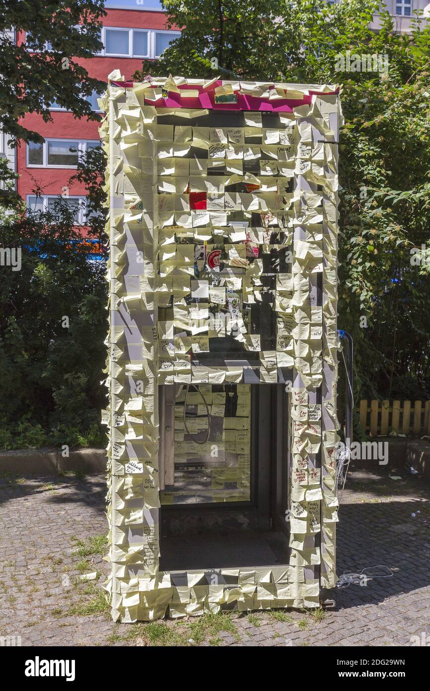 Phone booth in Berlin Stock Photo - Alamy