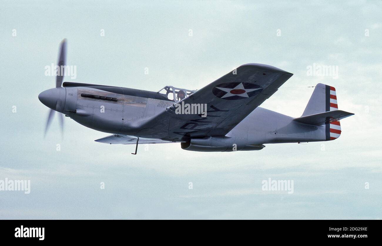 WWII North American P-51 Mustang combat airplane Stock Photo - Alamy