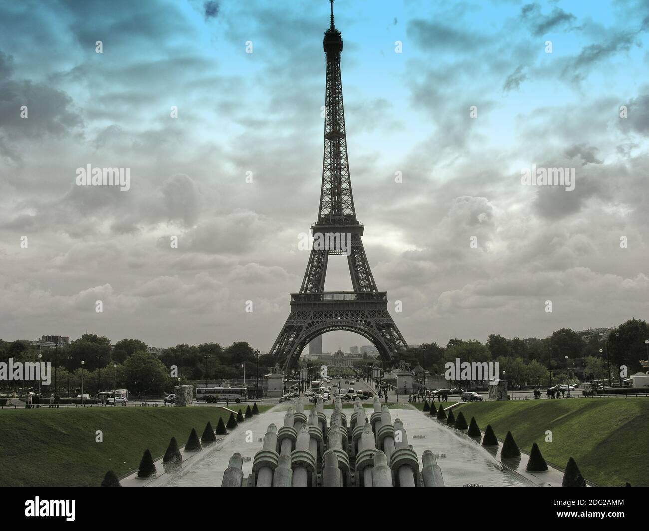 View of Eiffel Tower in Paris Stock Photo - Alamy