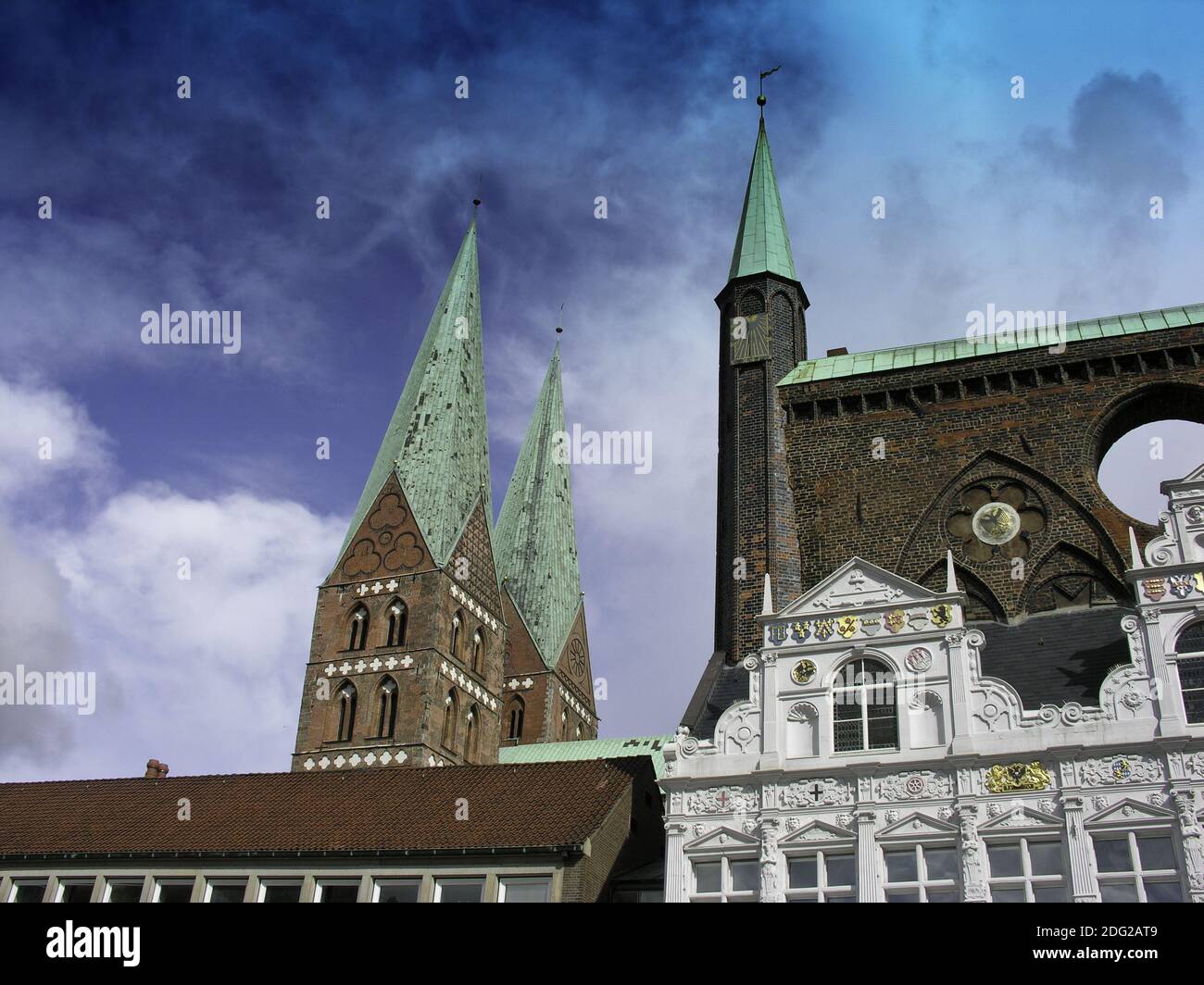 Skyline of lubeck hi-res stock photography and images - Alamy