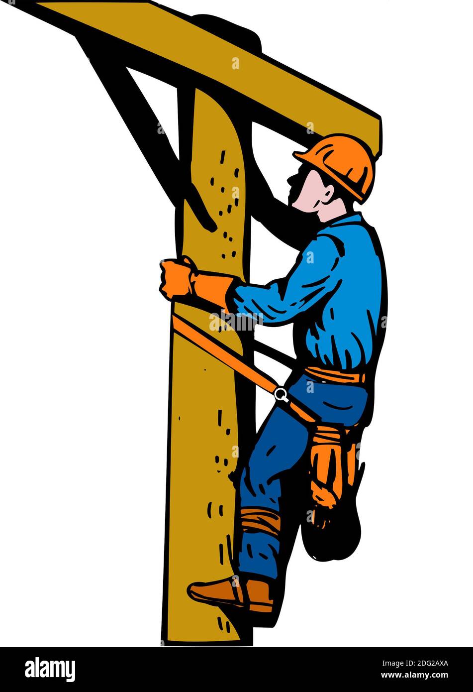 Power Lineman Electrician Stock Photo - Alamy