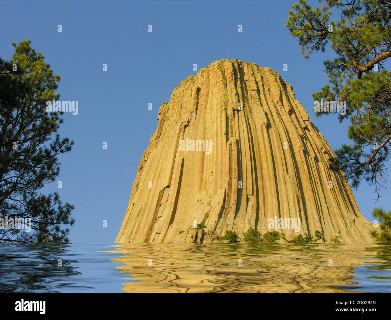 Climbing devils tower hi-res stock photography and images - Alamy