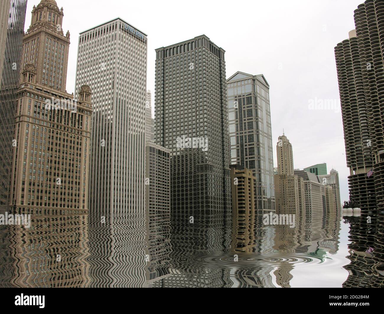Beautiful buildings reflection in the water Stock Photo - Alamy