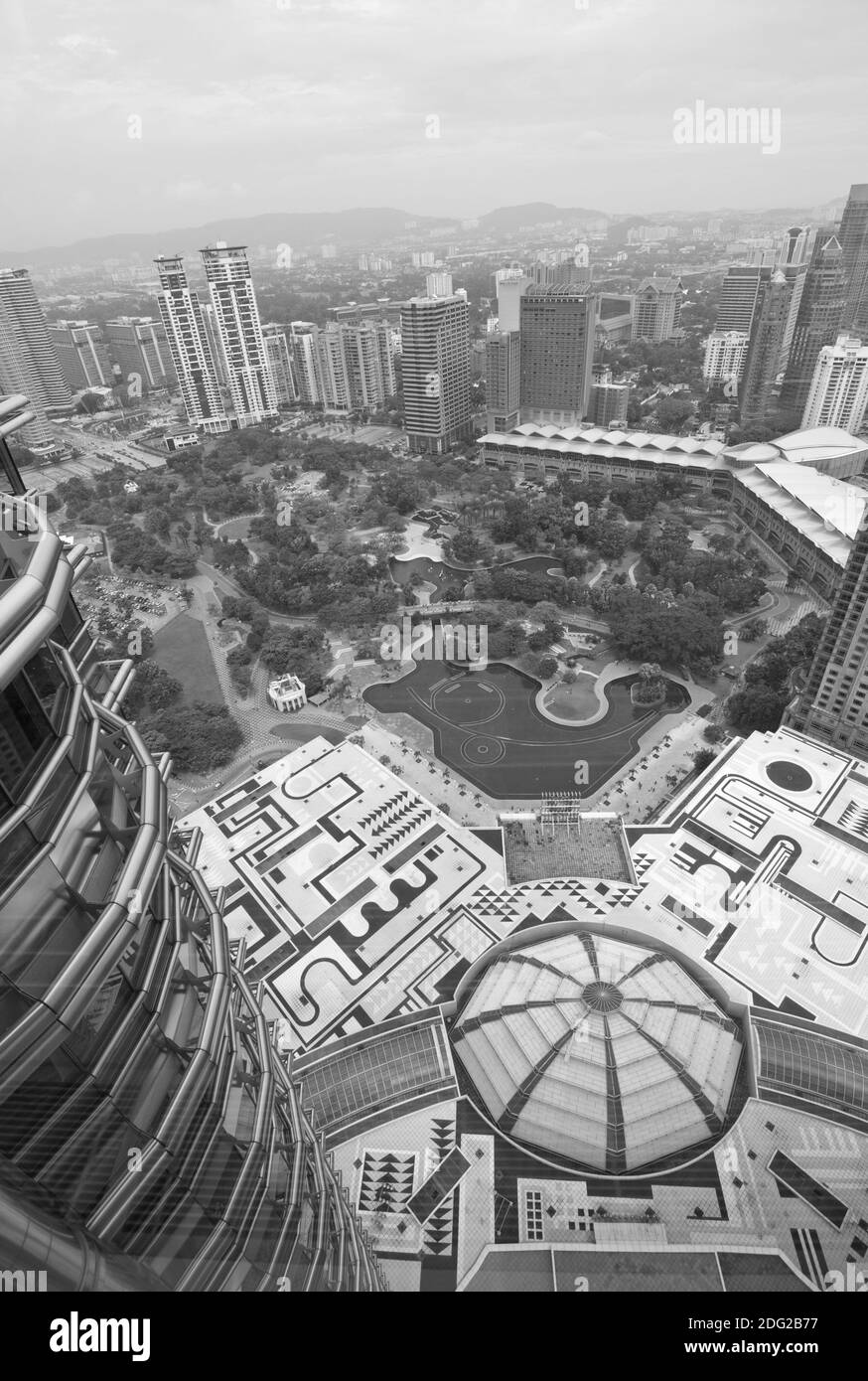Aerial view of kuala lumpur Black and White Stock Photos & Images - Alamy