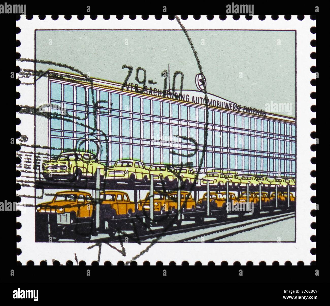 MOSCOW, RUSSIA - OCTOBER 21, 2018: A stamp printed in Germany shows ...