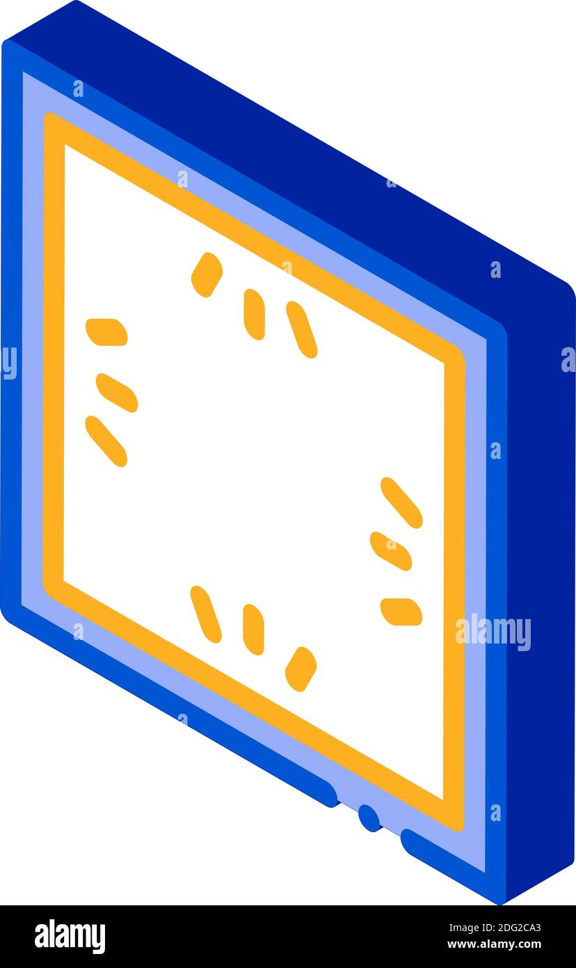 ceiling multi perimeter lighting isometric icon vector illustration ...