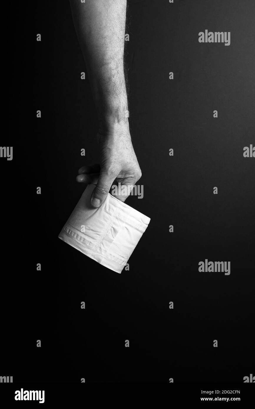 Hand grabbing paper Black and White Stock Photos & Images - Alamy