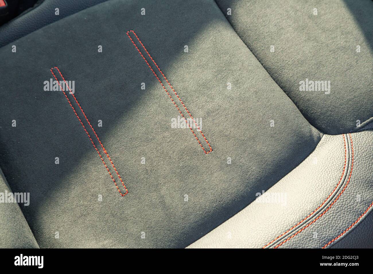 A closeup shot of a bright modern car seat details Stock Photo - Alamy