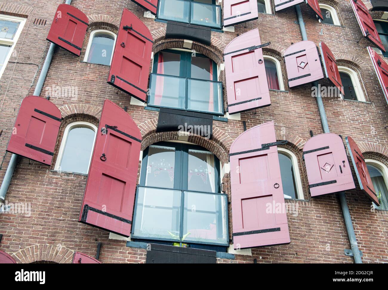 Amsterdam, Netherlands. Facade of a traditional house with beautiful ...
