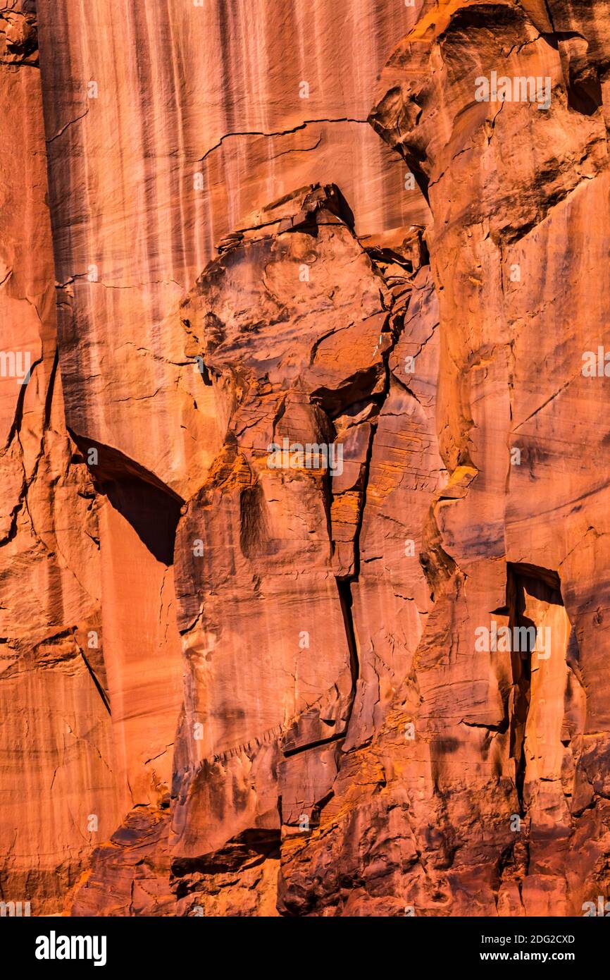 Colorful Little Boys Formation Canyon Face Cliff Desert Monument Valley ...