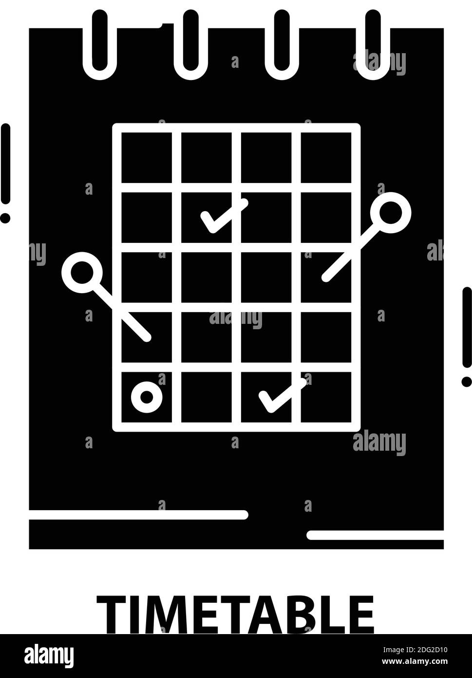 School timetable schedule cartoon Black and White Stock Photos & Images ...