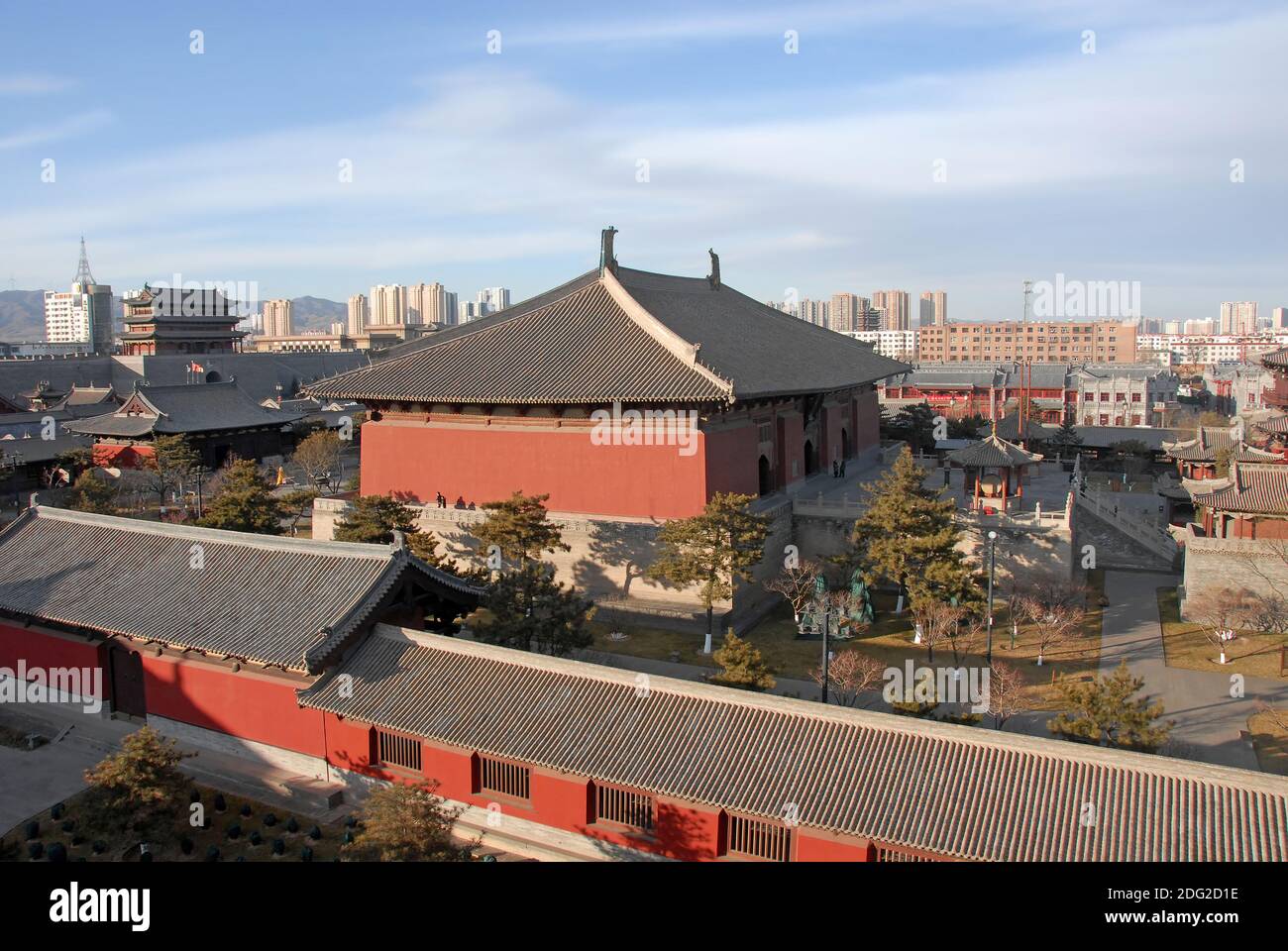 The Huayan Temple or Huayan Monastery in Datong, Shanxi Province in ...
