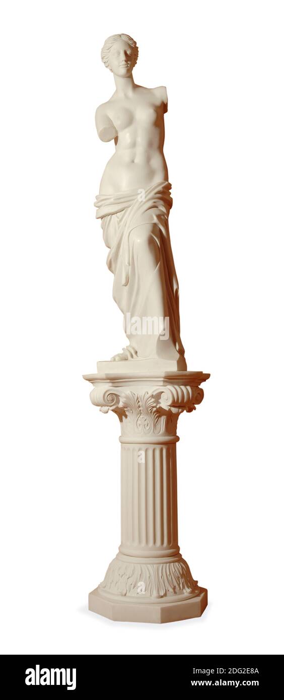 Sculpture is of ancient pedestal statue Cut Out Stock Images & Pictures ...