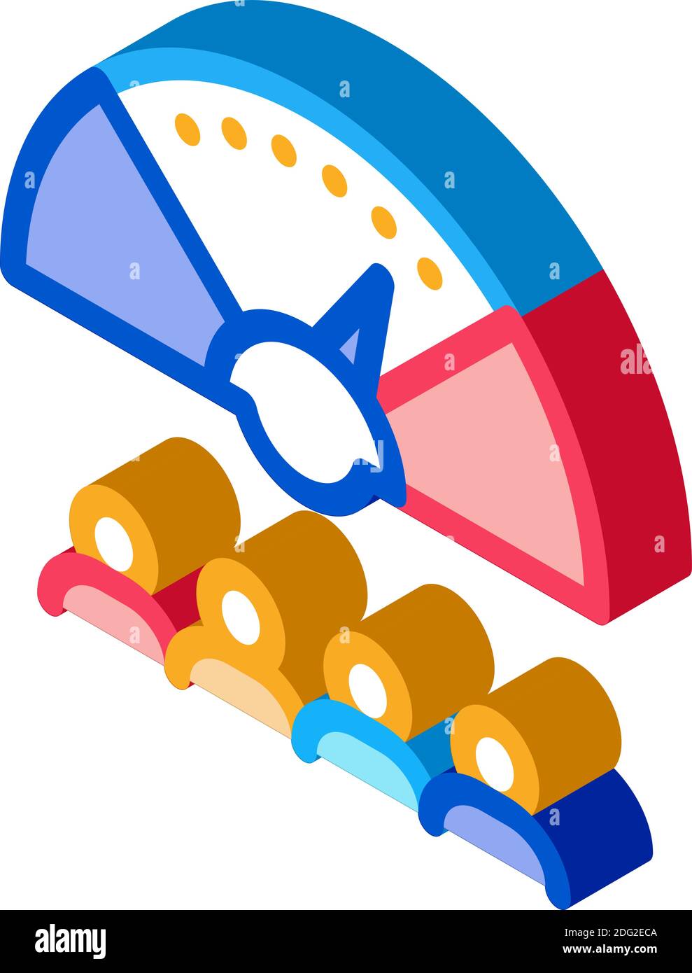 team work speed isometric icon vector illustration Stock Vector Image ...