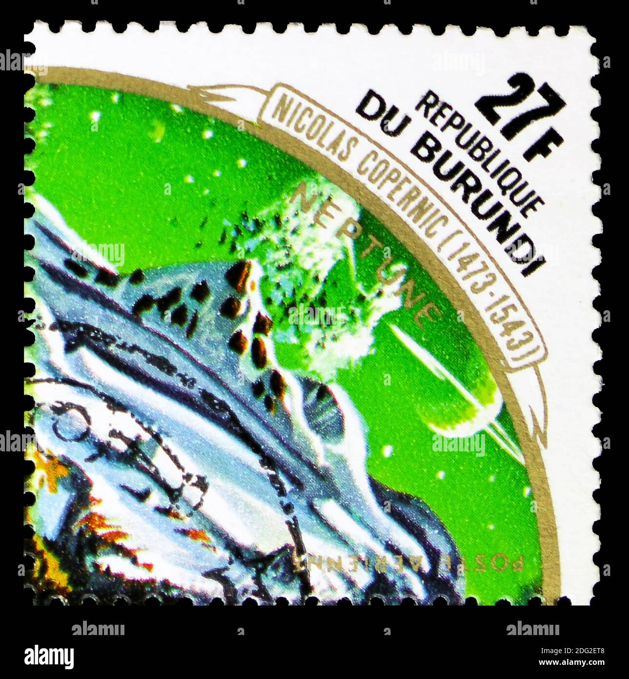 MOSCOW, RUSSIA - NOVEMBER 10, 2018: A stamp printed in Burundi shows ...