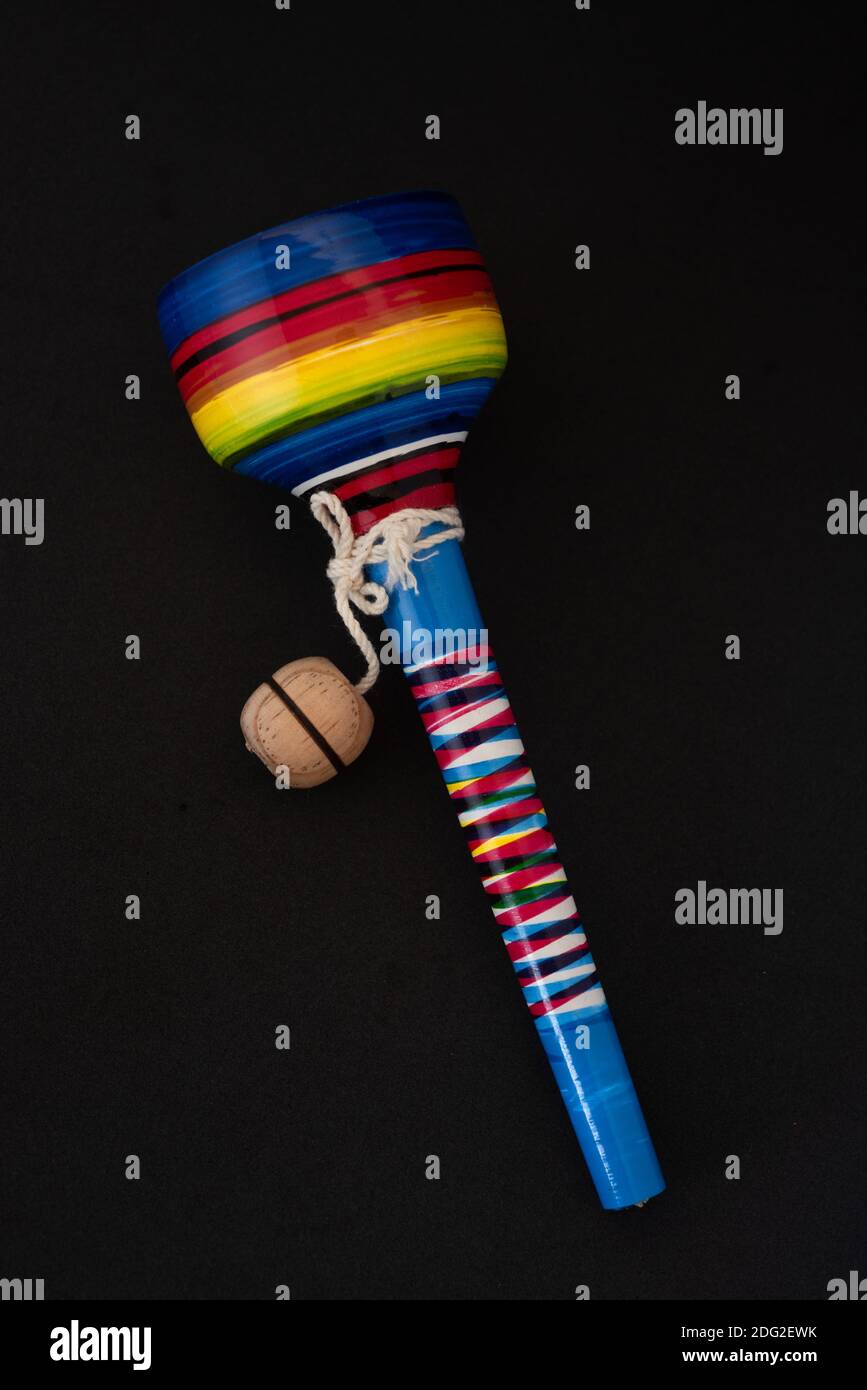Balero Traditional Mexican handcraft toy , Cup and ball Stock Photo - Alamy