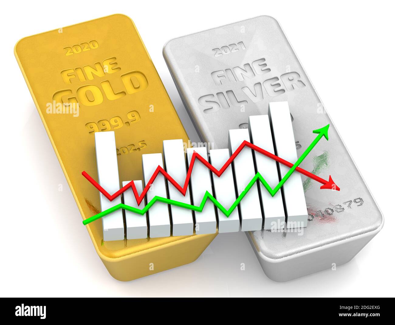 Pure silver ingot bars hi-res stock photography and images - Alamy