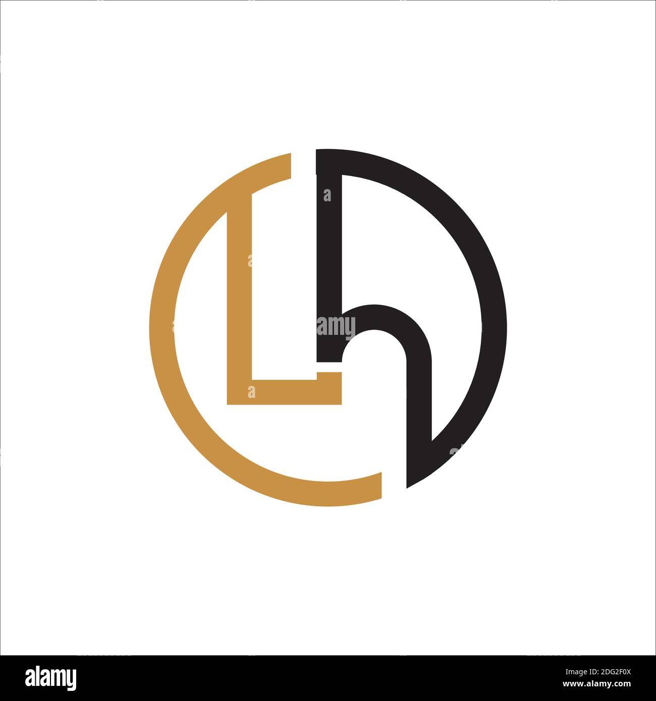 Initial letter LH logo or HL logo vector design template Stock Vector ...