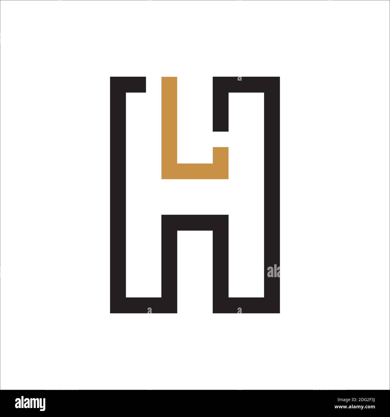Initial letter LH logo or HL logo vector design template Stock Vector ...
