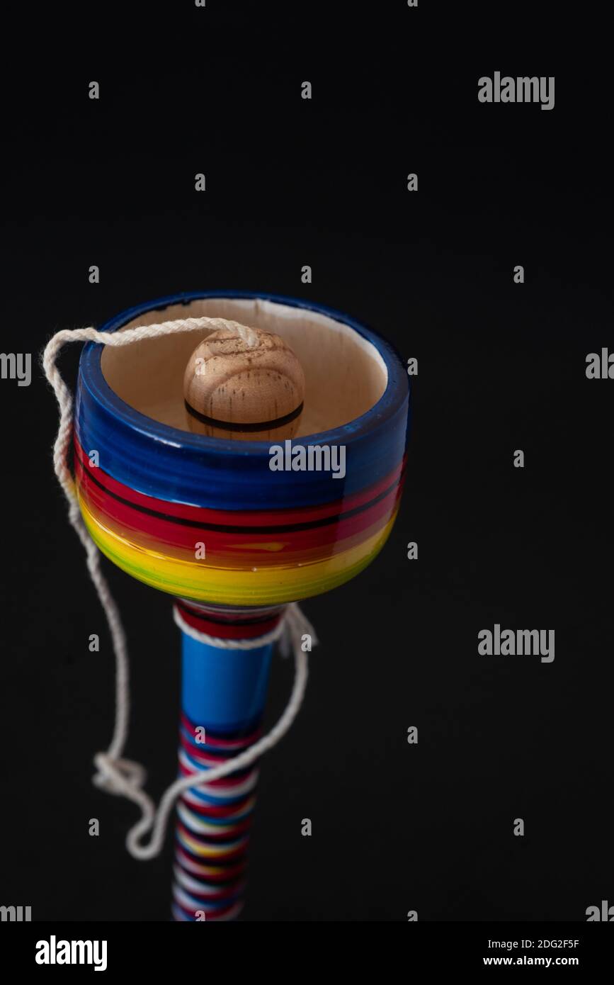 Balero Traditional Mexican handcraft toy , Cup and ball Stock Photo - Alamy