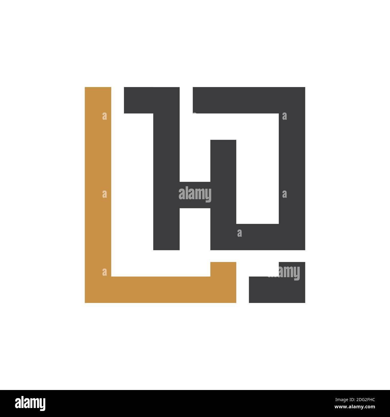 Initial letter LH logo or HL logo vector design template Stock Vector ...