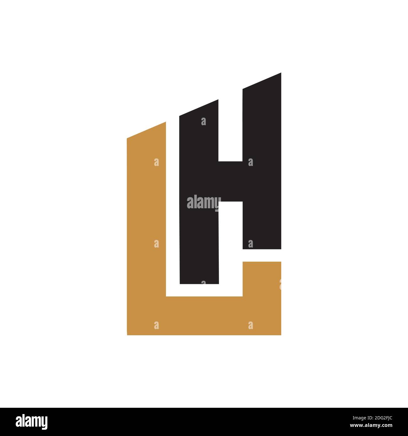 Initial letter LH logo or HL logo vector design template Stock Vector ...
