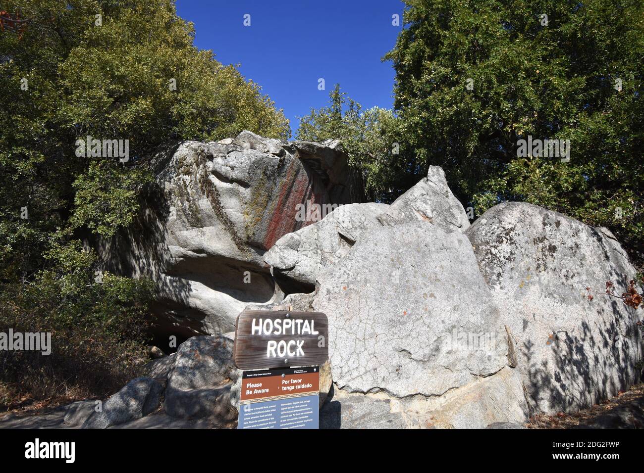 Hospital Rock is a large quartzite rock located in Sequoia National ...