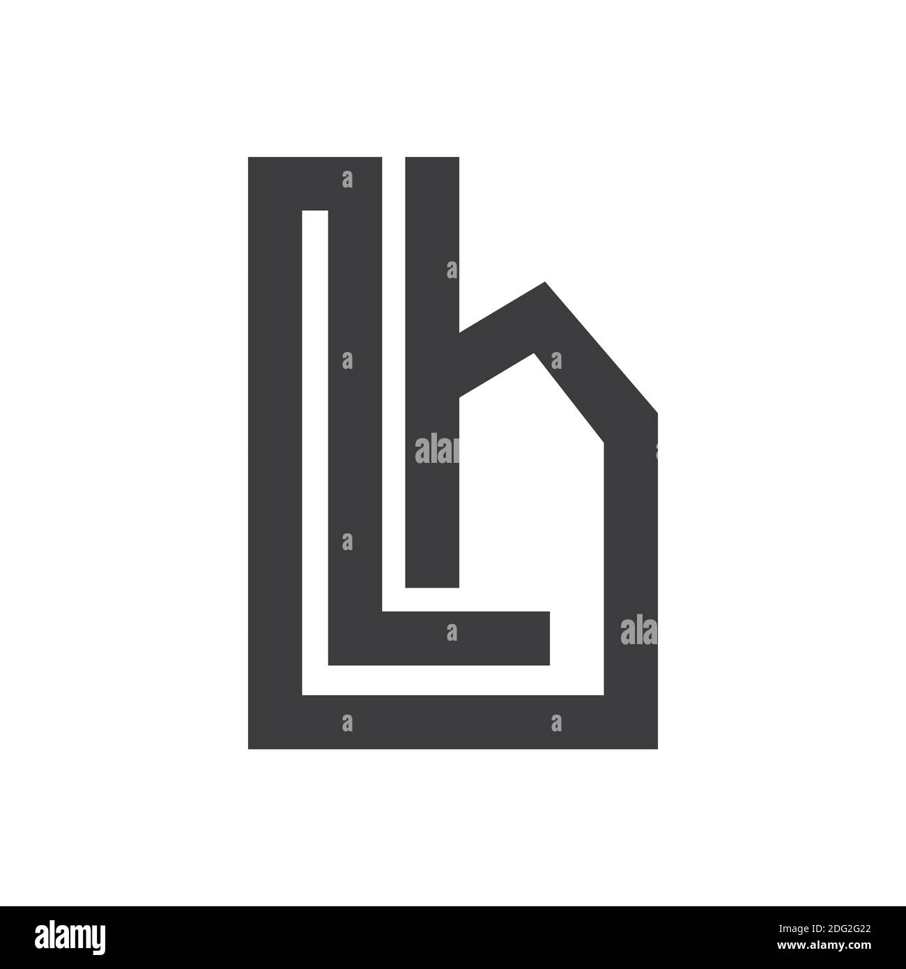Initial letter LH logo or HL logo vector design template Stock Vector Image & Art - Alamy