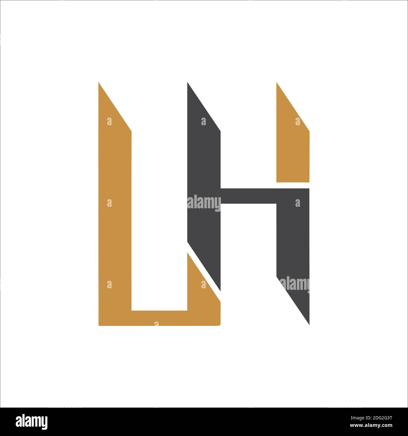 Initial letter LH logo or HL logo vector design template Stock Vector ...