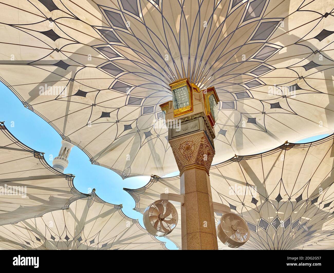 Madinah, Saudi Arabia - January 2020 : View of beautiful electric ...