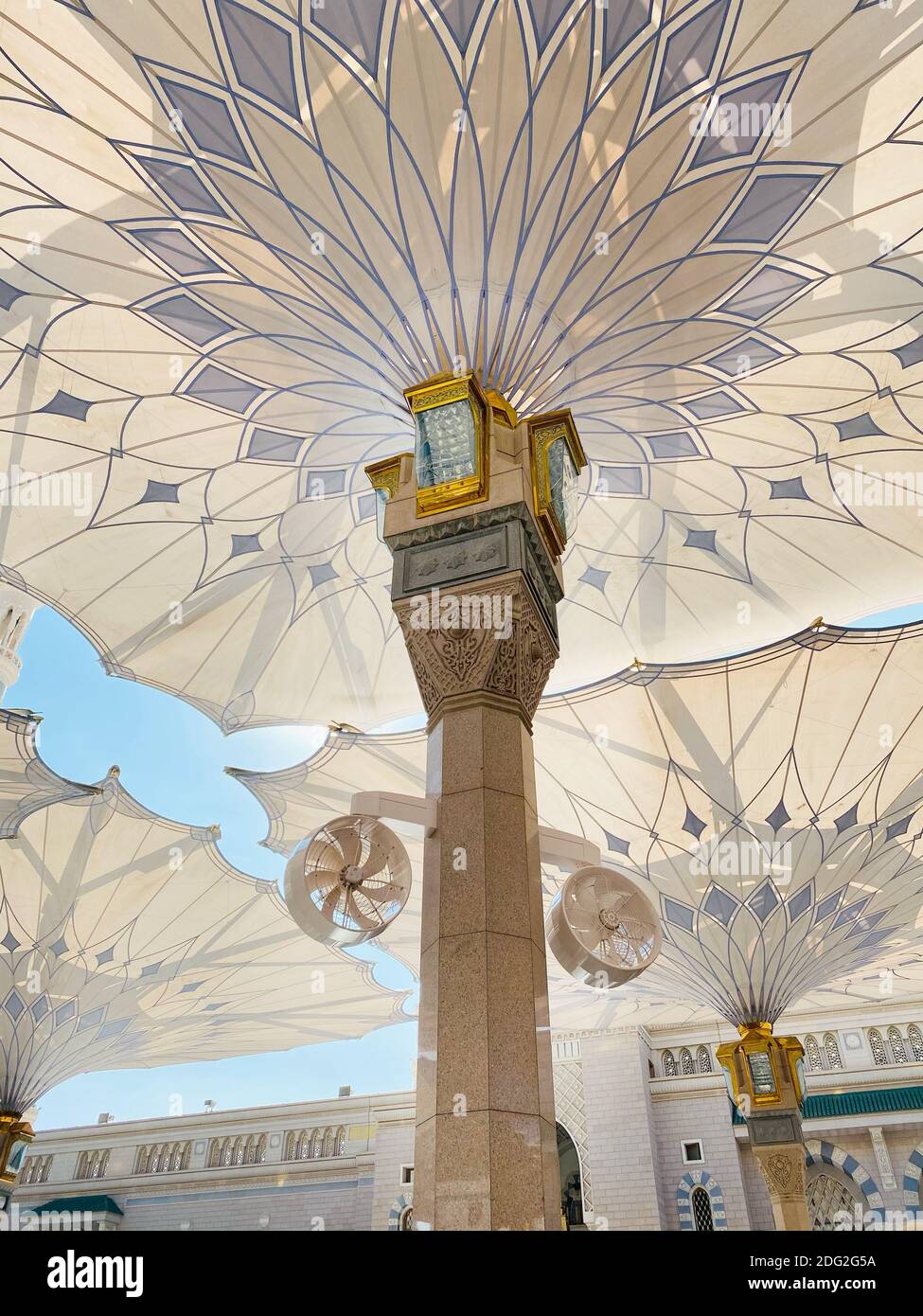 Madinah, Saudi Arabia - January 2020 : View of beautiful electric ...