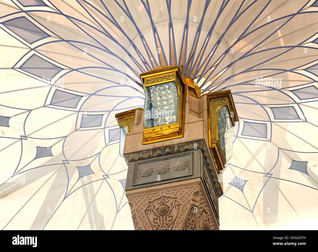 Madinah, Saudi Arabia - January 2020 : View of beautiful electric ...