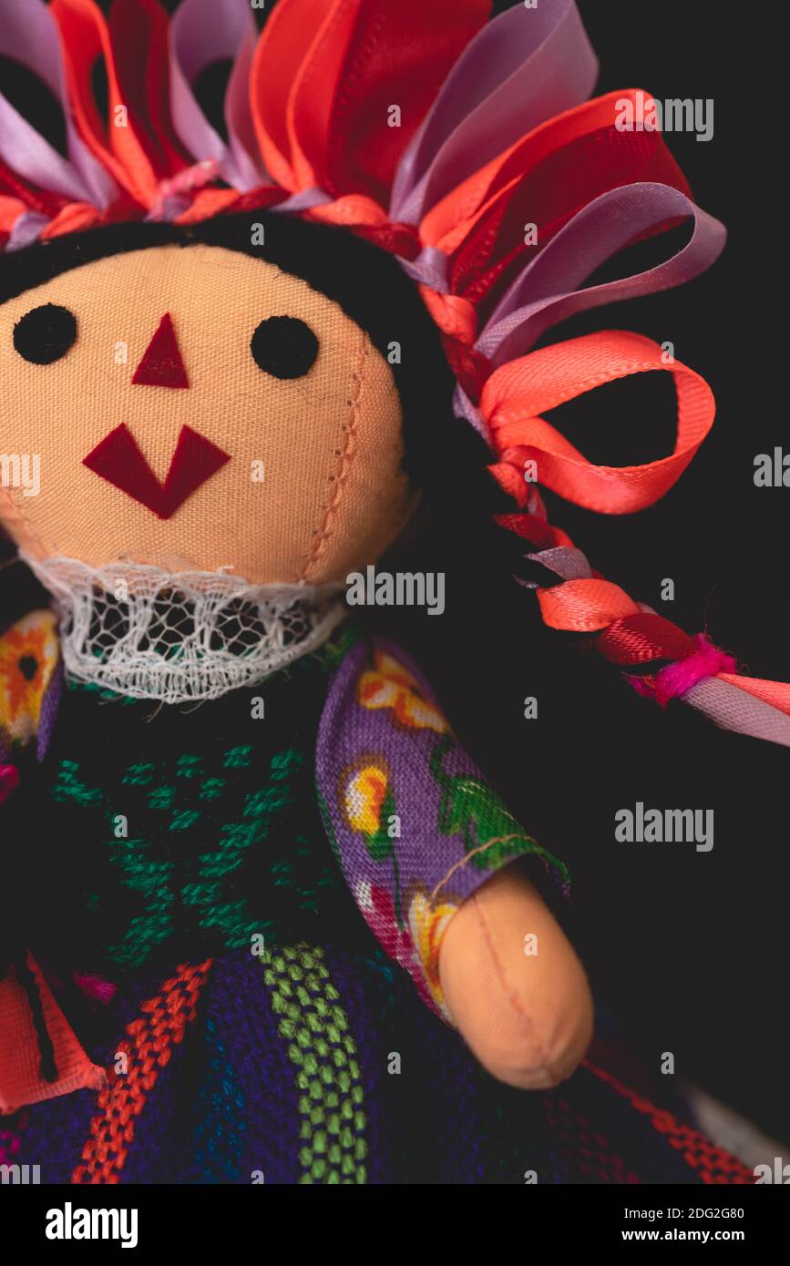 Traditional Mexican handcraft Marias rag doll toy Stock Photo - Alamy