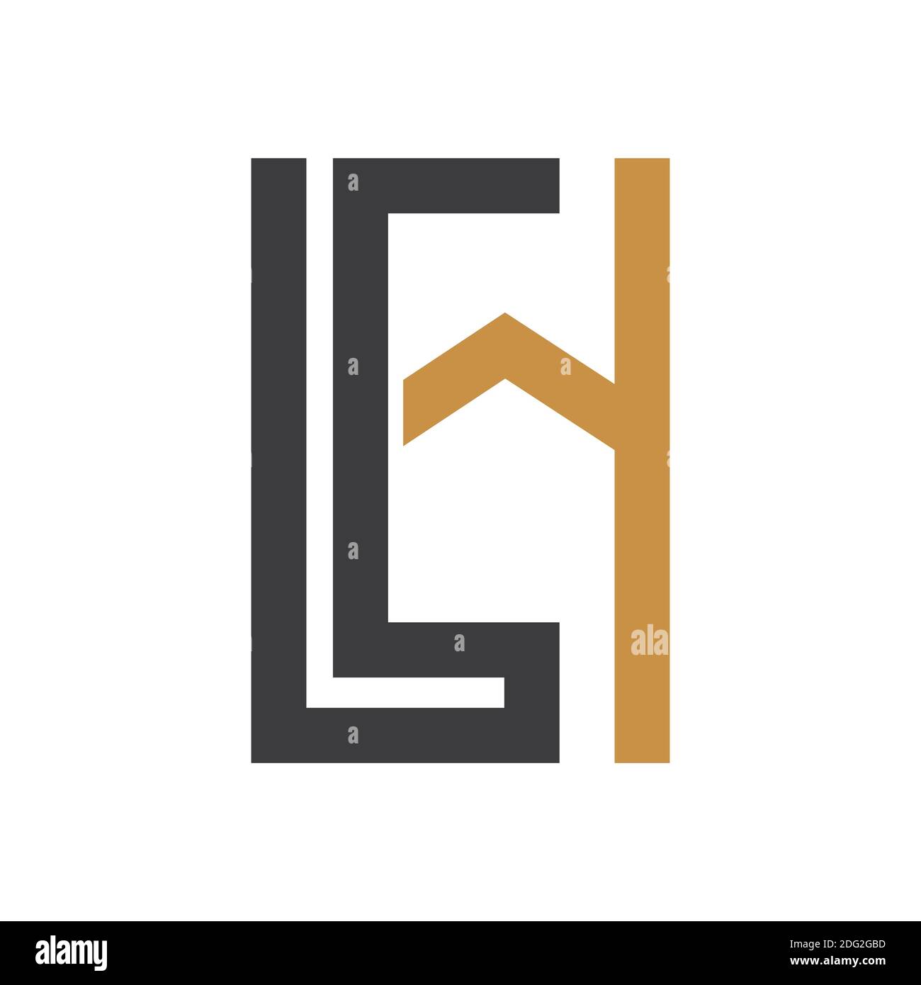 Initial letter LH logo or HL logo vector design template Stock Vector ...