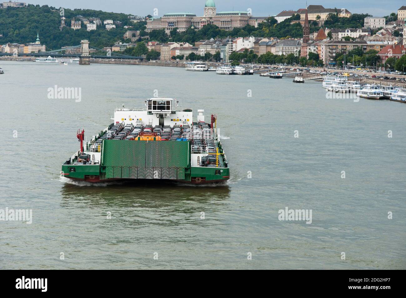 Large boat with cars Stock Photo - Alamy