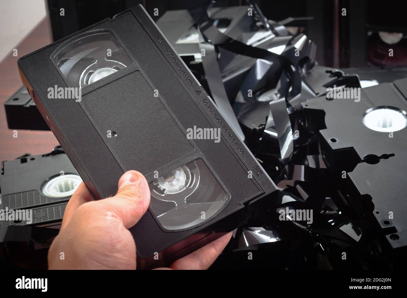 Cassette tapes with vhs tapes hi-res stock photography and images - Alamy