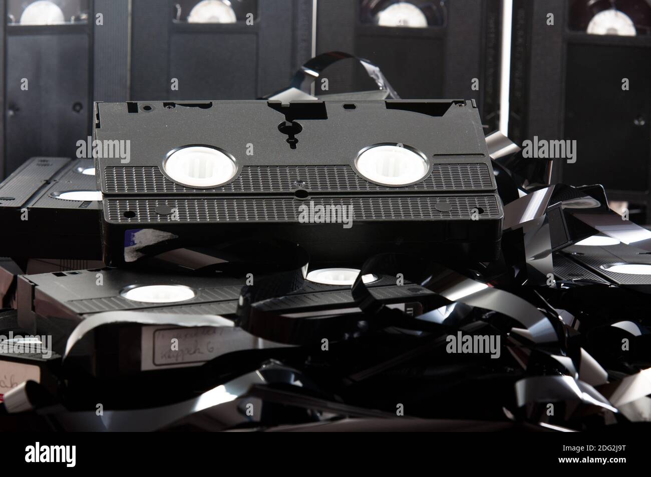 Cassette tapes with vhs tapes hi-res stock photography and images - Alamy