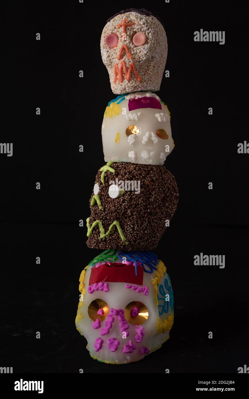 Traditional Sugar / Amaranth candy Mexican skull, Day of the Dead ...