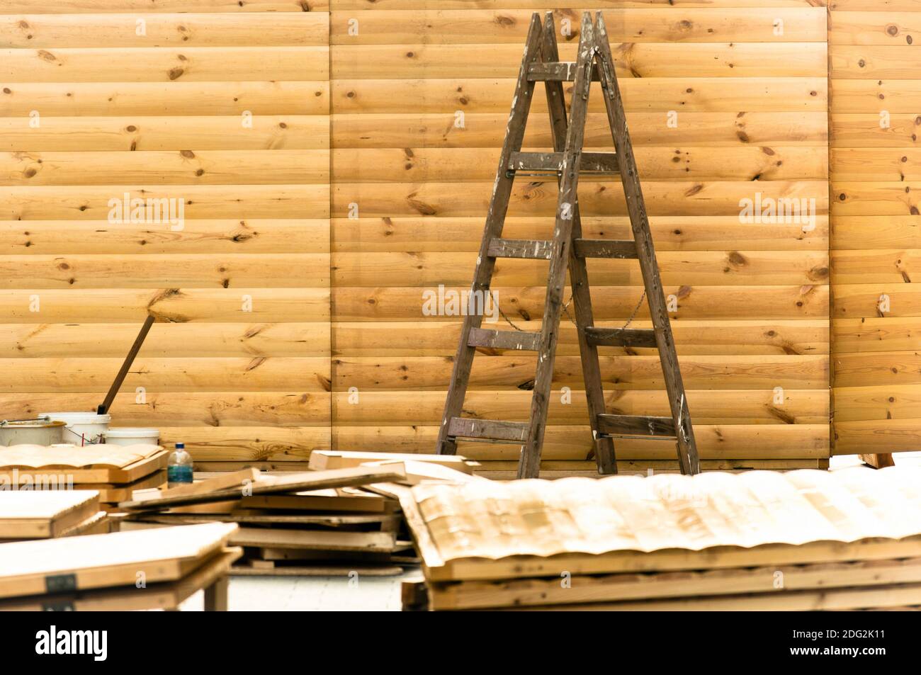 Timber ladder hi-res stock photography and images - Alamy