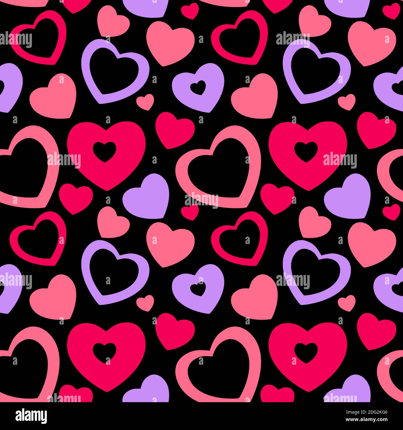 Heart love seamless pattern background. illustration Stock Photo - Alamy