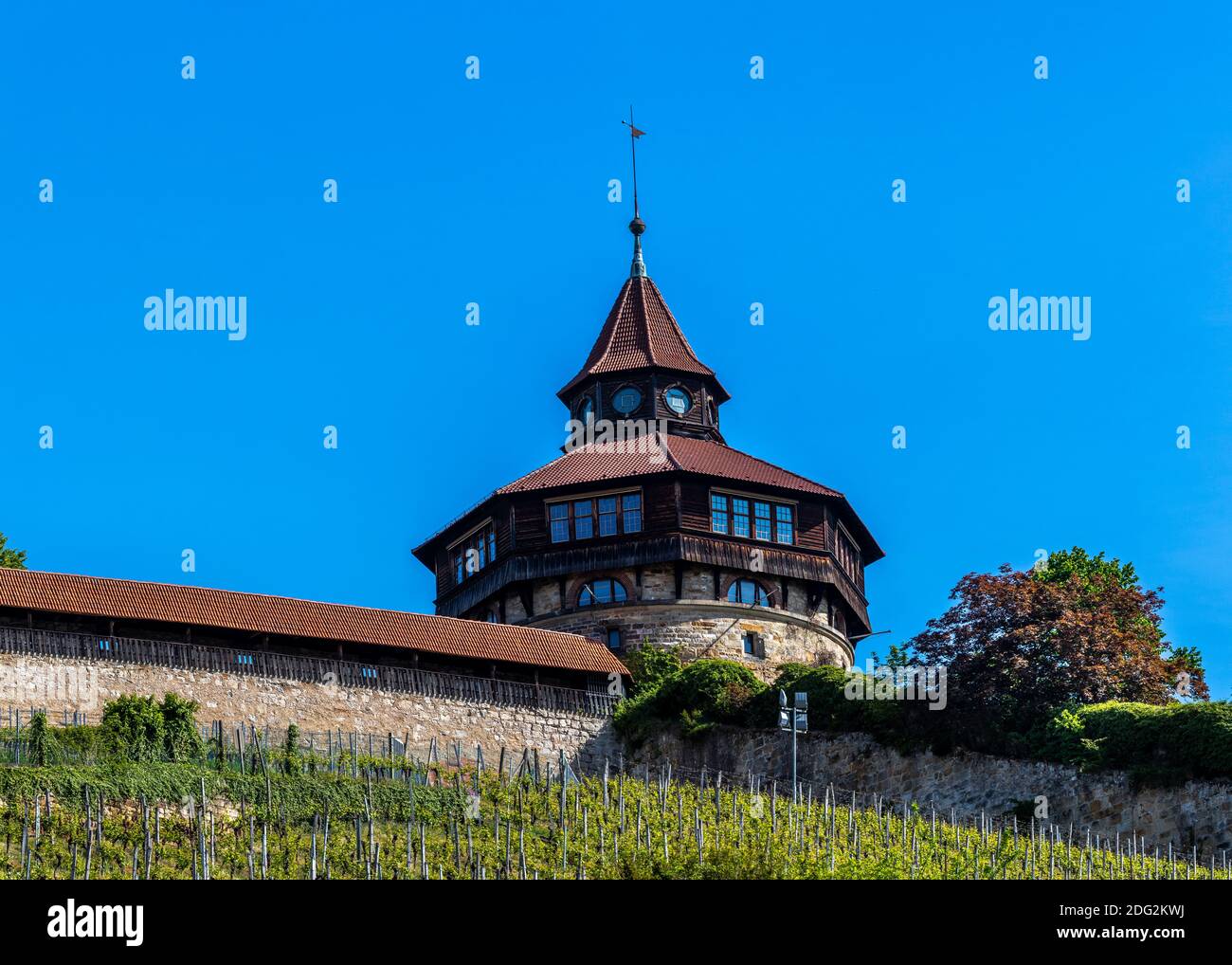 Esslinger Burg, Dicker Turm, Esslingen, Baden-Württemberg, Deutschland ...