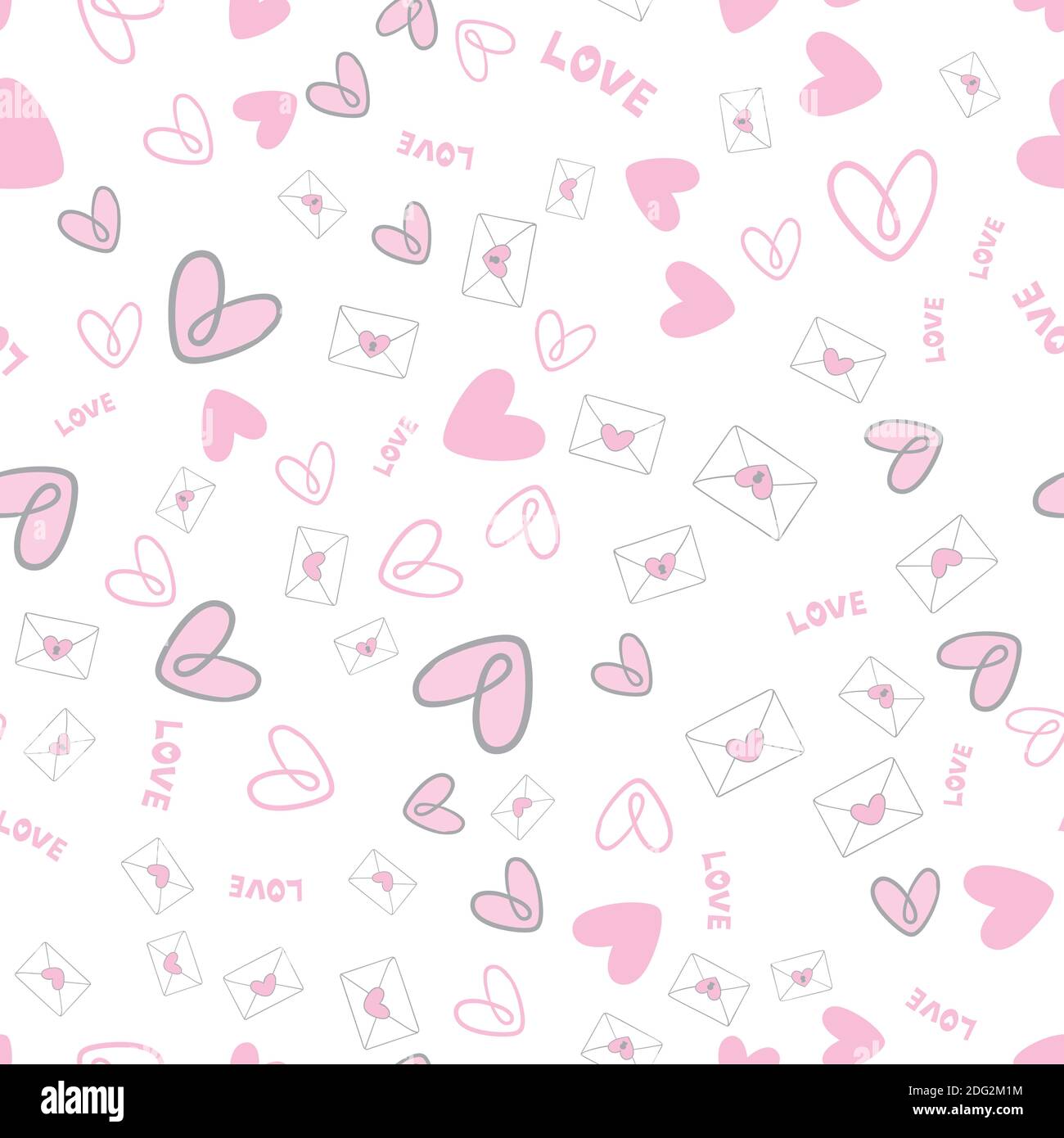 Random doodle seamless pattern Stock Vector Images - Alamy