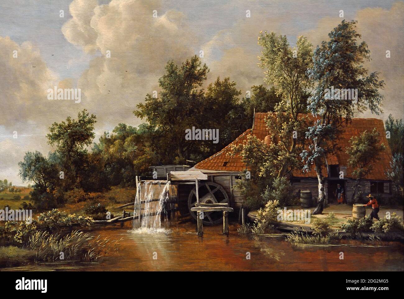 Landscape with Waterfall 1668 Jacob Isaacksz van Ruisdael (or Jacob van ...